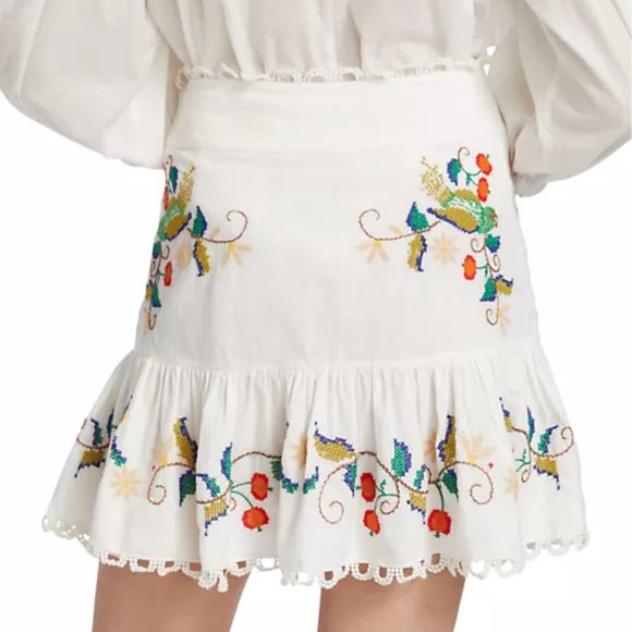 FARM Rio | Skirts | Farm Rio Pitanga Embroidery Mini Skirt | Poshmark